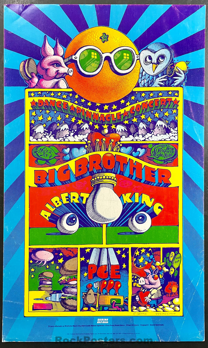 AUCTION - AOR 3.69 - Big Brother Janis Joplin - Griffin & Moscoso - 19 – SF Rock Posters ...