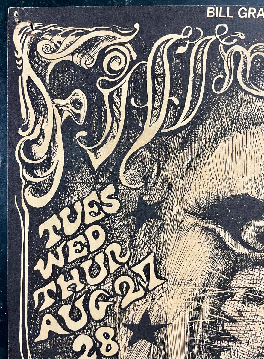 AUCTION - BG-134 - Grateful Dead Santana - Lee Conklin Signed - Fillmo ...