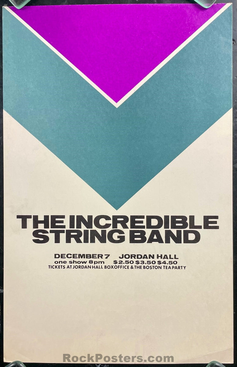 AUCTION - Incredible String Band - Boston Tea Party - 1968 Poster - Ex ...
