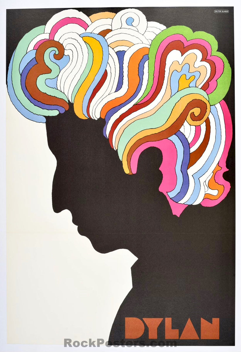 AUCTION - Bob Dylan - Original 1967 - Linen Backed Poster - Milton Gla ...