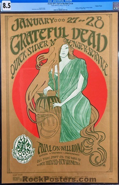 FD-45 - Grateful Dead - Mouse & Kelley - 1967 Poster - Avalon Ballroom ...