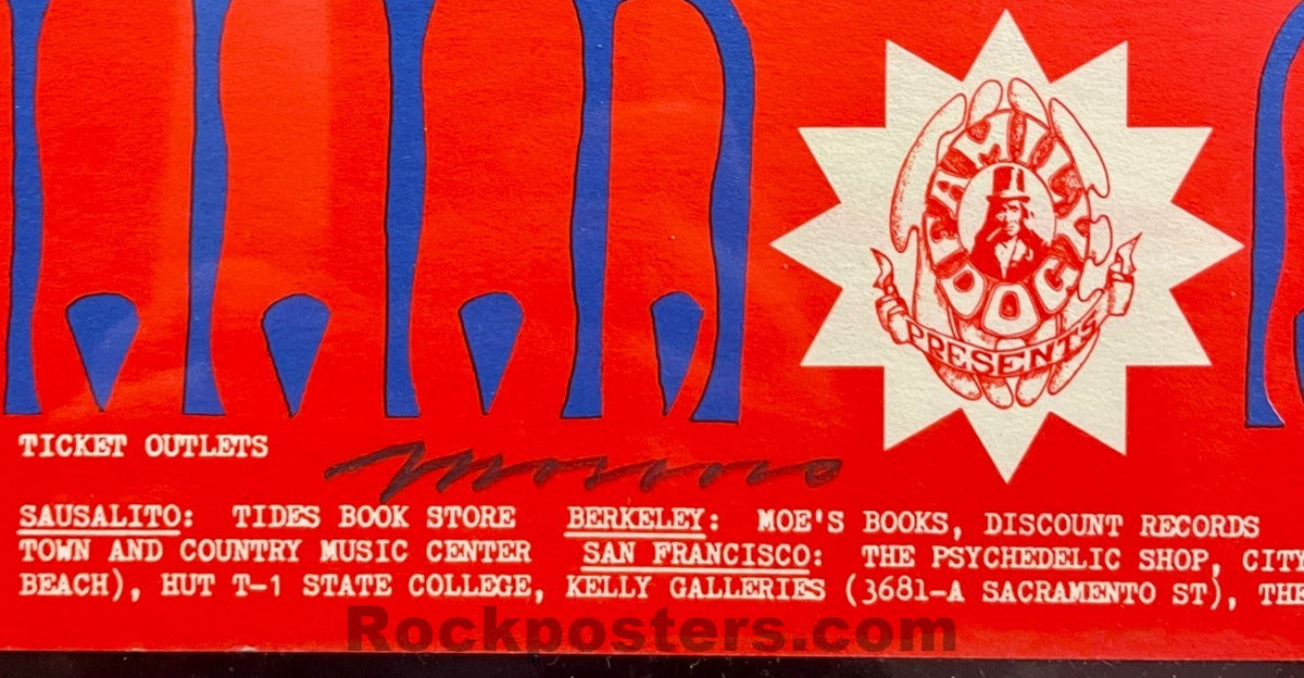 FD-47 - Steve Miller Blues Band - Moscoso Signed - 1967 Poster - Avalo ...