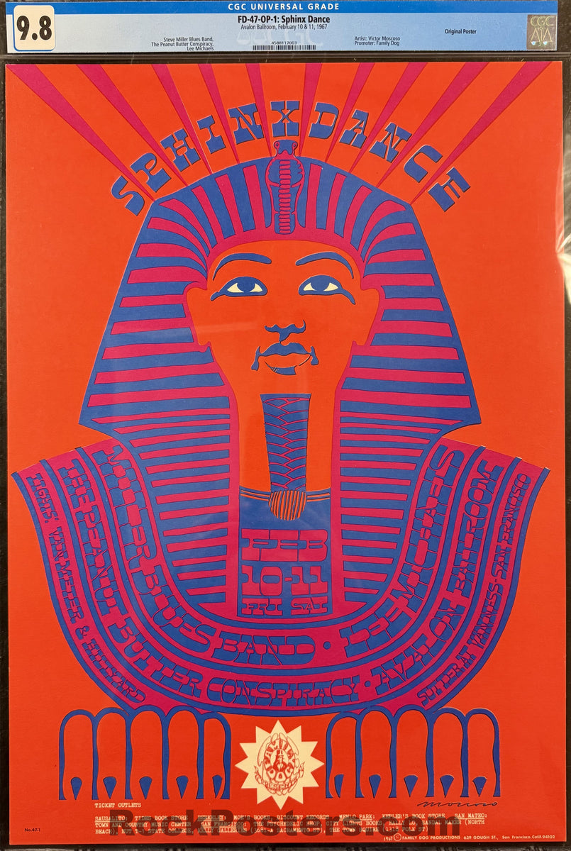 FD-47 - Steve Miller - Sphinx Dance - Victor Moscoso - 1967 Poster - A ...