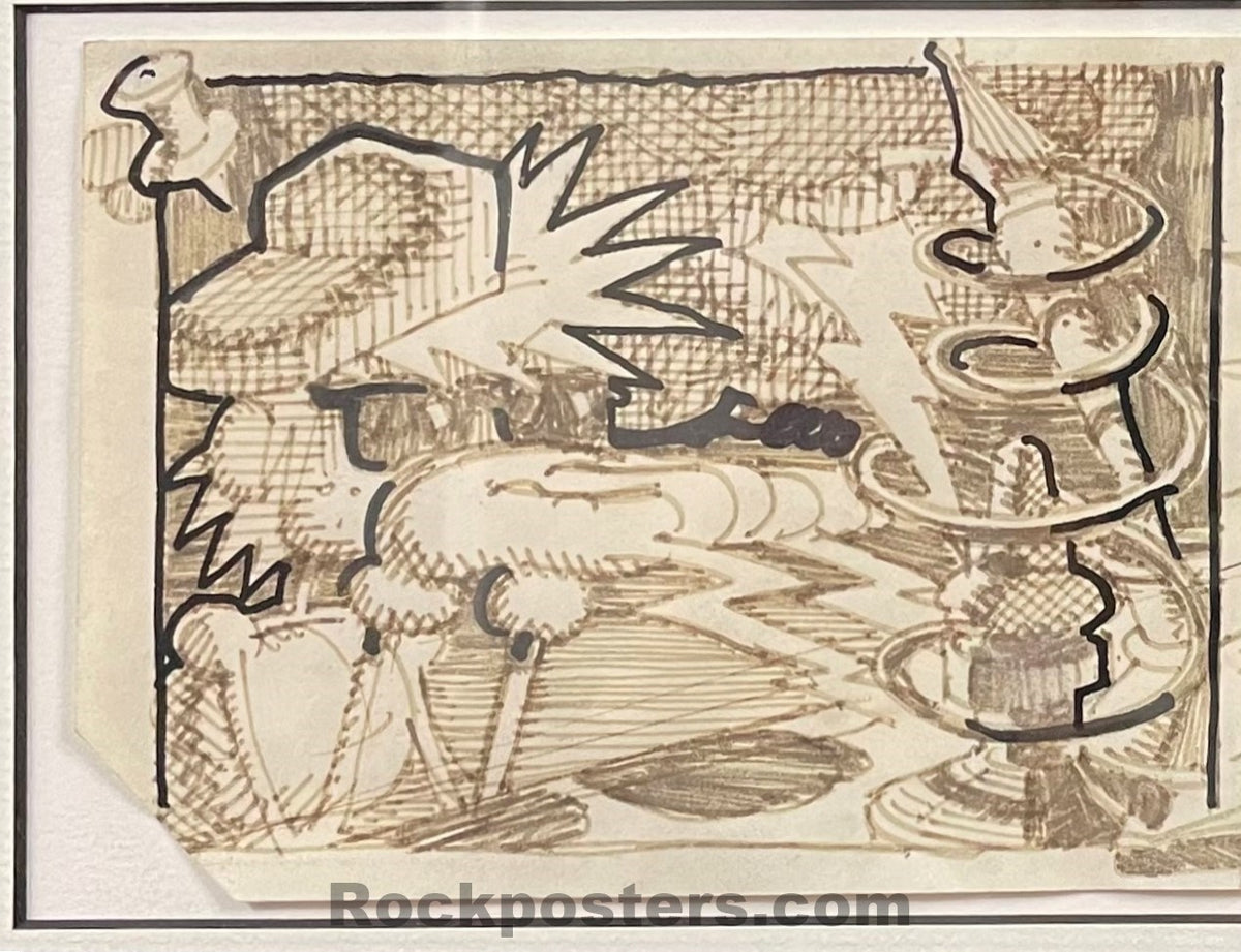 AUCTION - Rick Griffin - Pen & Ink Original Art - Griffin Signed - Exc ...