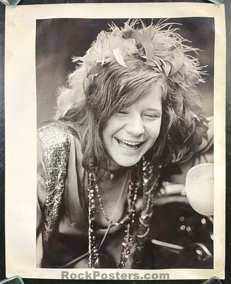 Janis Joplin - Laughing - Tony Lane - Black & White Photograph - Excel ...