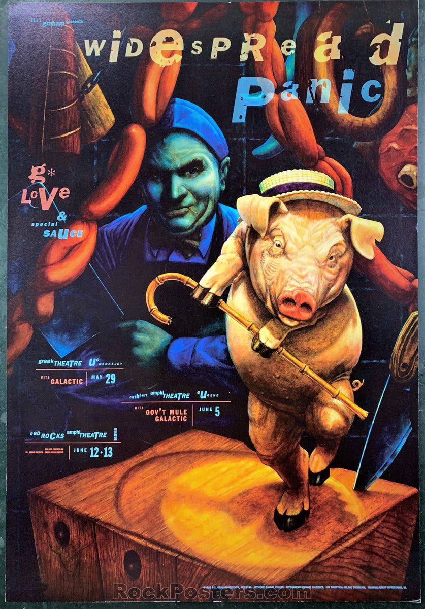 BGP-192 - Widespread Panic - Greek Theatre - 1998 Concert Poster - Nea ...