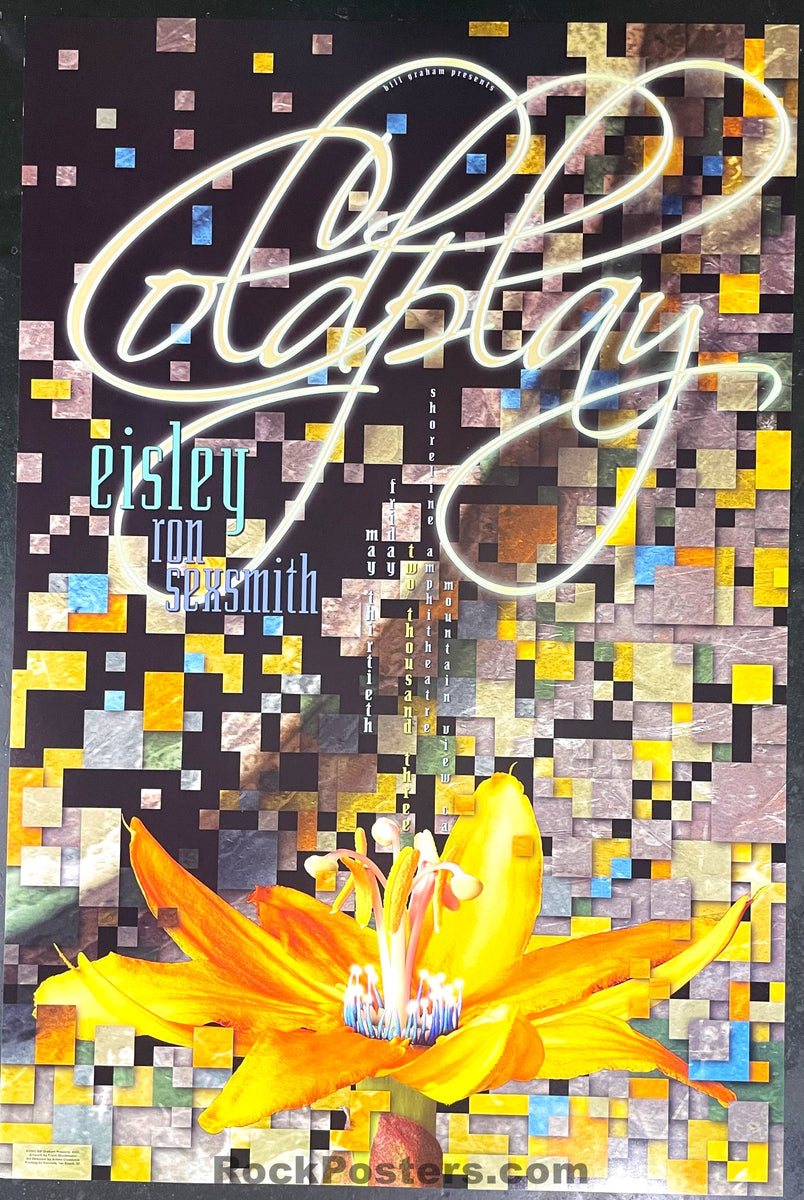 BGP-303 - Cold Play - 2003 Poster - Shoreline Amphitheater - Near Mint ...