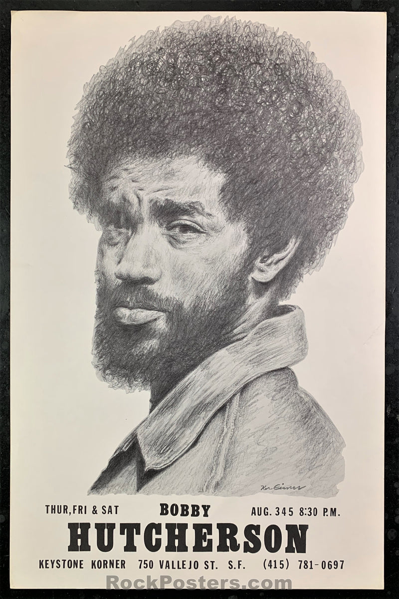 AUCTION - Jazz - Bobby Hutcherson - 1972 Poster - Keystone Korner - Ex ...