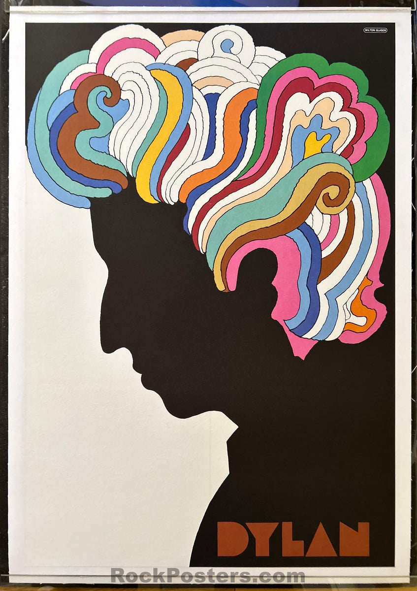 AUCTION - Bob Dylan - Original 1967 - Linen Backed Poster - Milton Gla ...