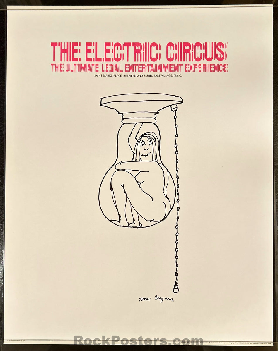 AUCTION - Electric Circus - Tomi Ungerer - 1969 Poster - New York City ...