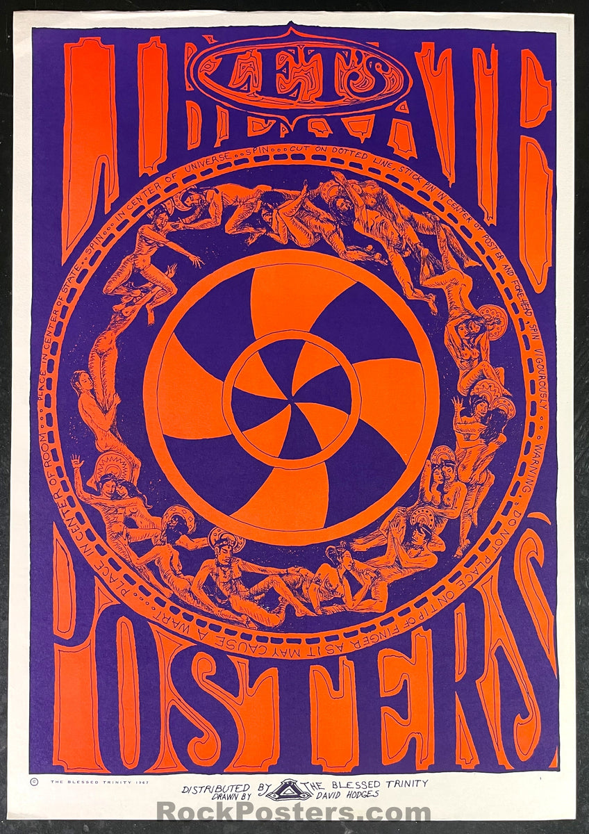 AUCTION - Let's Liberate Posters - 1967 Headshop Poster - Near Mint Mi ...