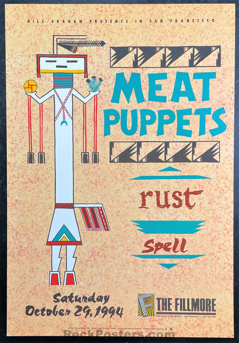 NF-168 - Meat Puppets - 1994 Poster - The Fillmore - Near Mint Minus ...