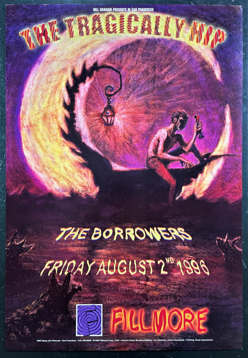NF-232 - The Tragically Hip - 1996 Concert Poster - The Fillmore - Exc ...