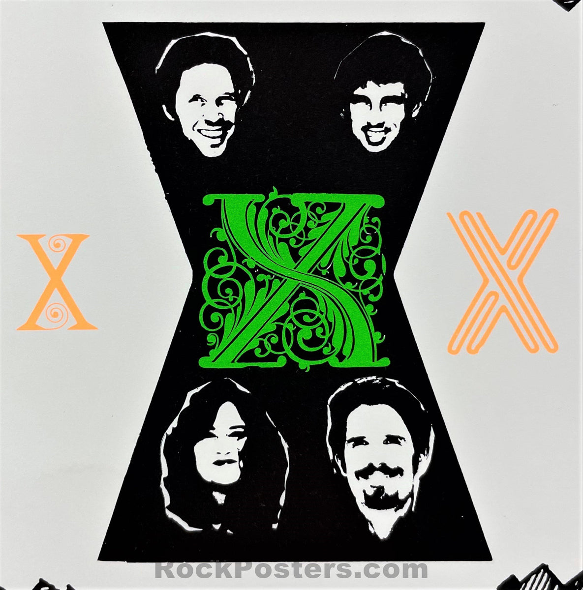 AUCTION - NF-37 - X - Band Signed- 1988 Poster - The Fillmore - Near M ...