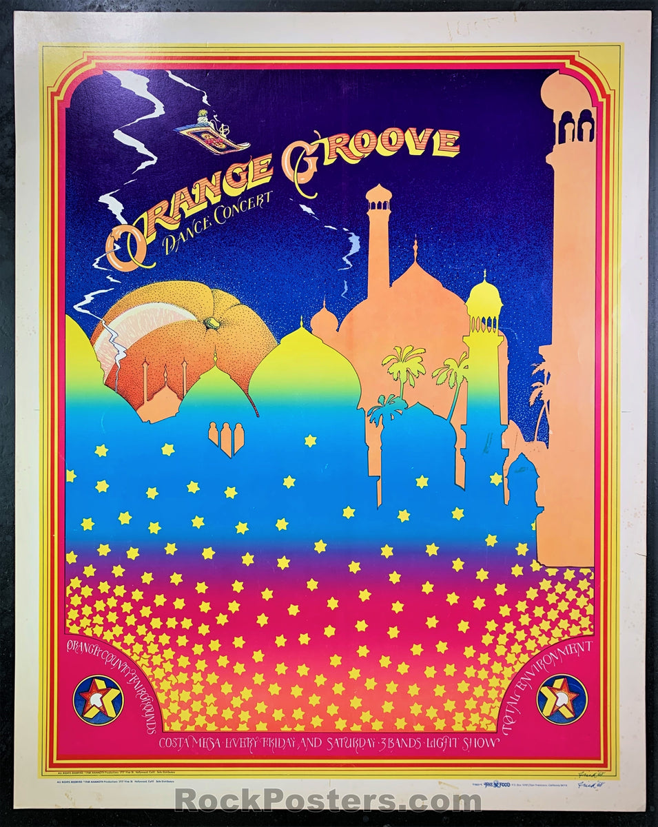 AUCTION - AOR 3.64 - Orange Groove 1968 - Bob Fried Poster - Costa Mes ...