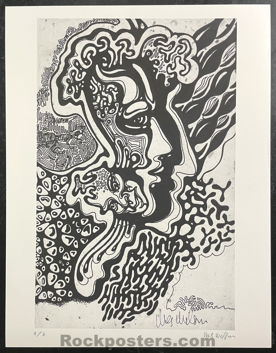 AUCTION - Wes Wilson Art - Hand Signed 2/6 - Limited Edition Print - N ...